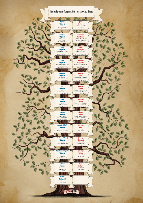 Druhy rodokmenů :: rodokmenyrajnoch.cz